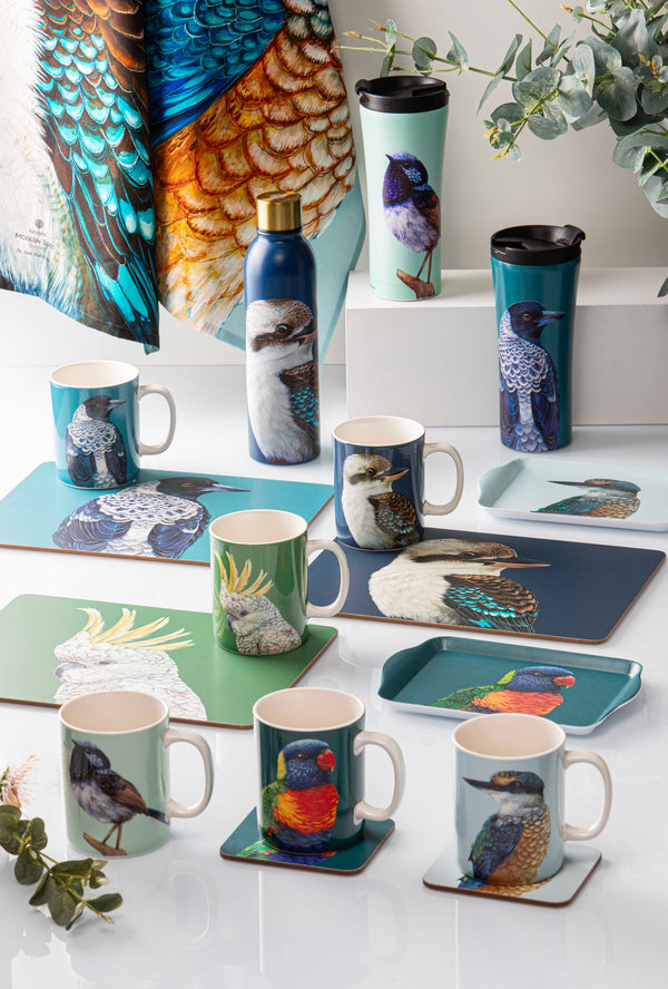Ashdene Modern Birds coaster set - Jess Hutchison Art